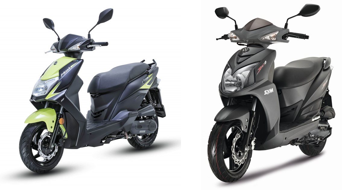 Motorrad Vergleich Sym Mask 50 2021 vs. Sym Jet 4 50 2019