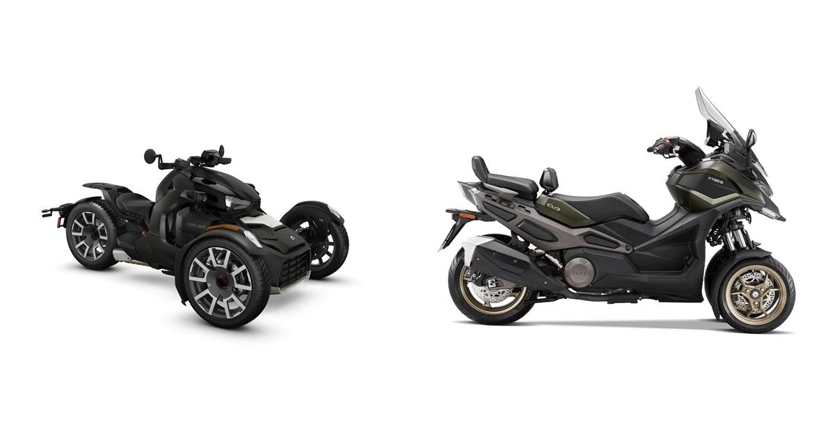 Can-Am Ryker 900 Rally Edition 2019 vs Kymco CV3 550i ABS 2023