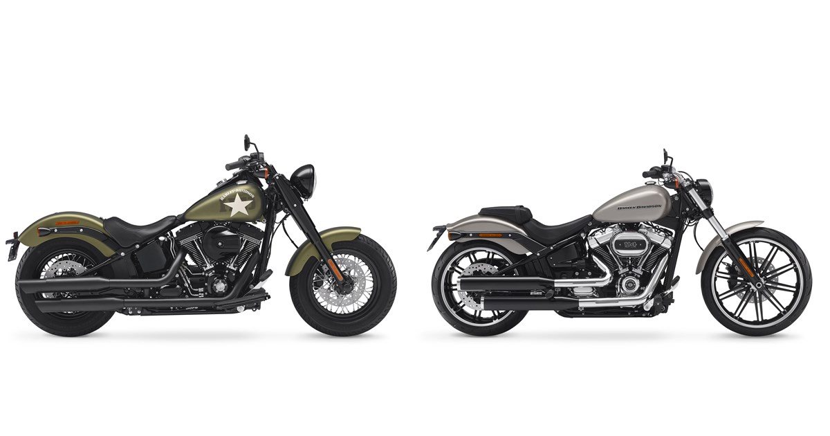 Motorrad Vergleich Harley-Davidson Softail Slim S 2017 vs. Harley ...