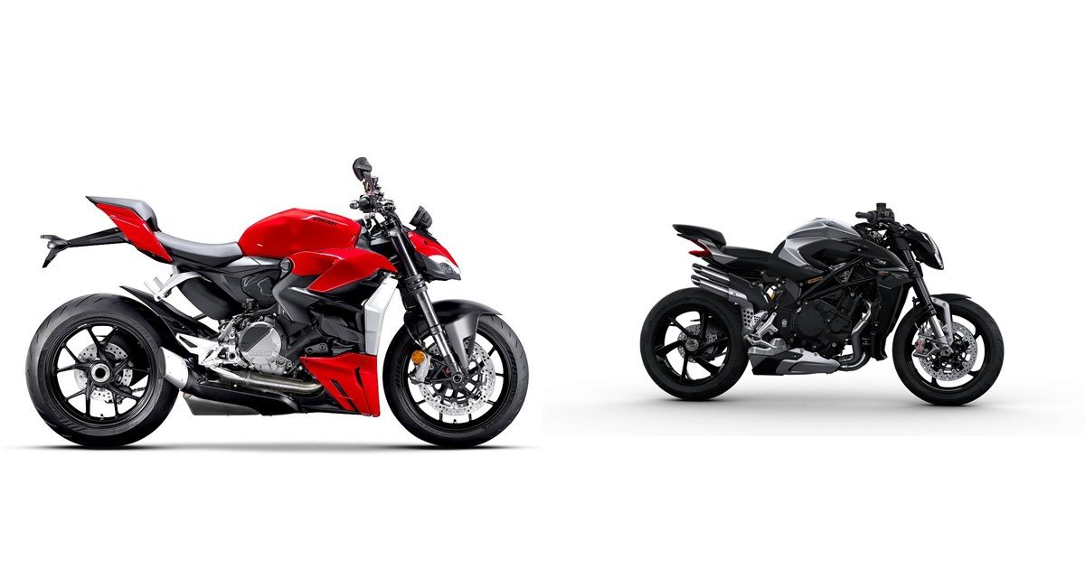 Ducati Streetfighter V2 2023 vs MV Agusta Brutale 1000 RS 2023