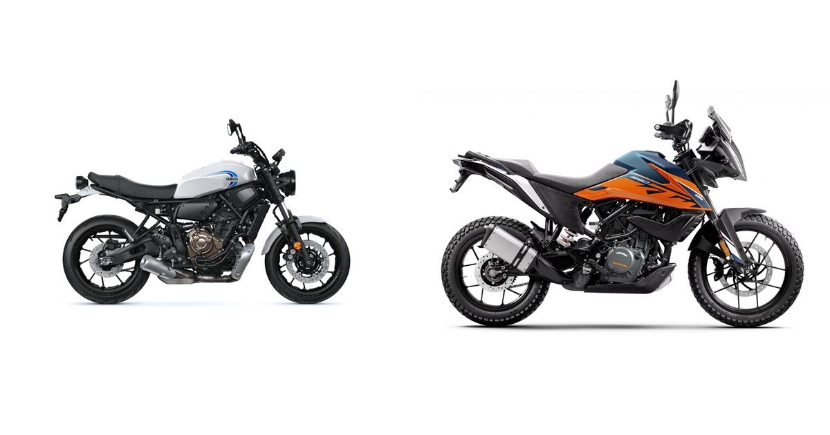 Yamaha XSR700 2022 vs KTM 390 Adventure 2022