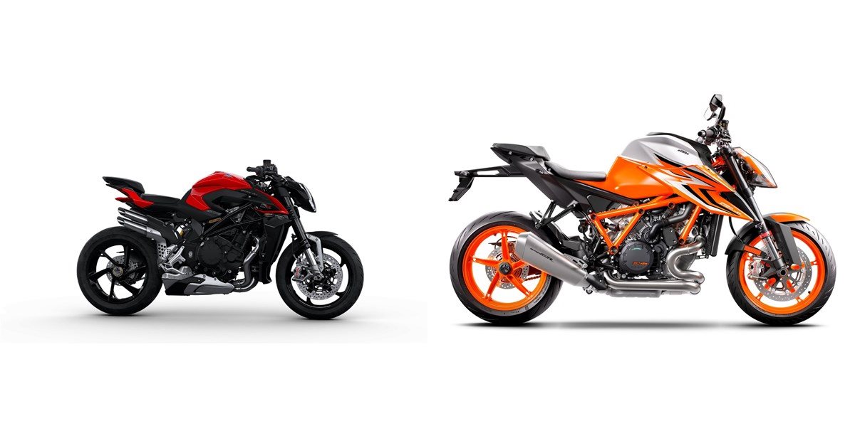Motorrad Vergleich MV Agusta Brutale 1000 RS 2022 vs. KTM 1290 Super ...