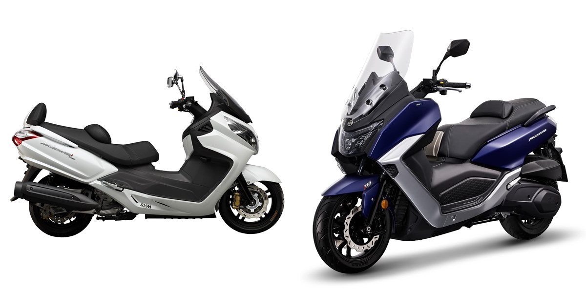 Motorrad Vergleich Sym MaxSym 400i 2014 vs. Sym MaxSym 400i 2022