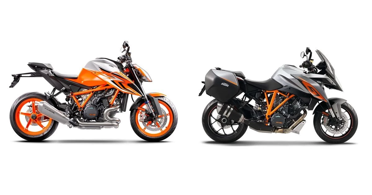 Comparaison des motos KTM 1290 Super Duke R EVO 2022 VS. KTM 1290 Super ...