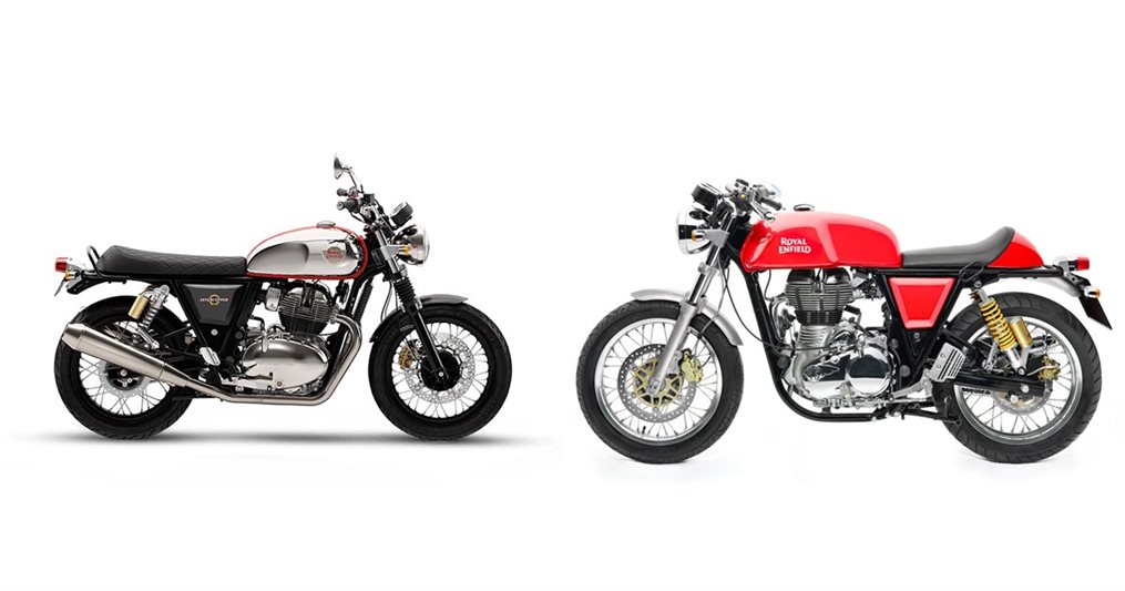 Motorrad Vergleich Royal Enfield Interceptor 650 2023 vs. Royal Enfield Continental GT 535 EFI 2019