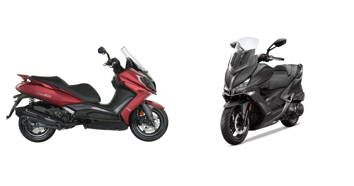 Motorrad Vergleich Kymco New Downtown 350i ABS 2020 vs. Kymco Xciting S ...