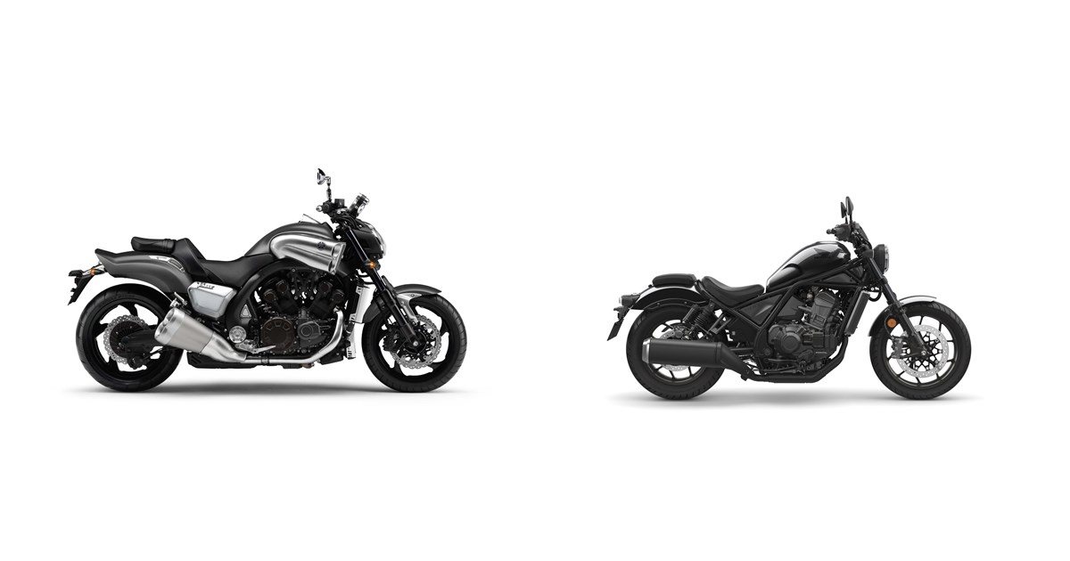 Yamaha V-MAX 2016 vs Honda CMX1100 Rebel 2022