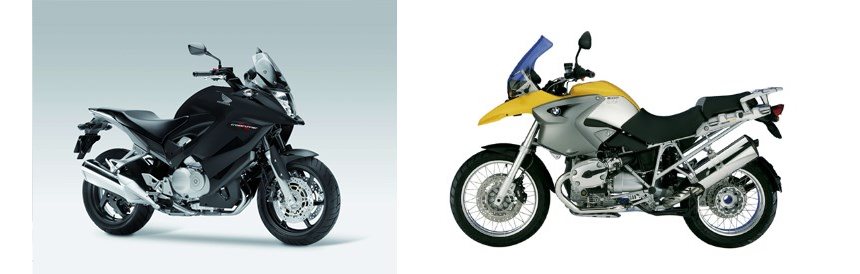 Motorrad Vergleich Honda VFR800X Crossrunner 2013 vs. BMW R 1200 GS 2006
