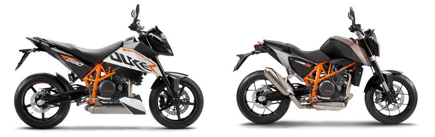 Motorrad Vergleich KTM 690 Duke R 2010 vs. KTM 690 Duke 2014