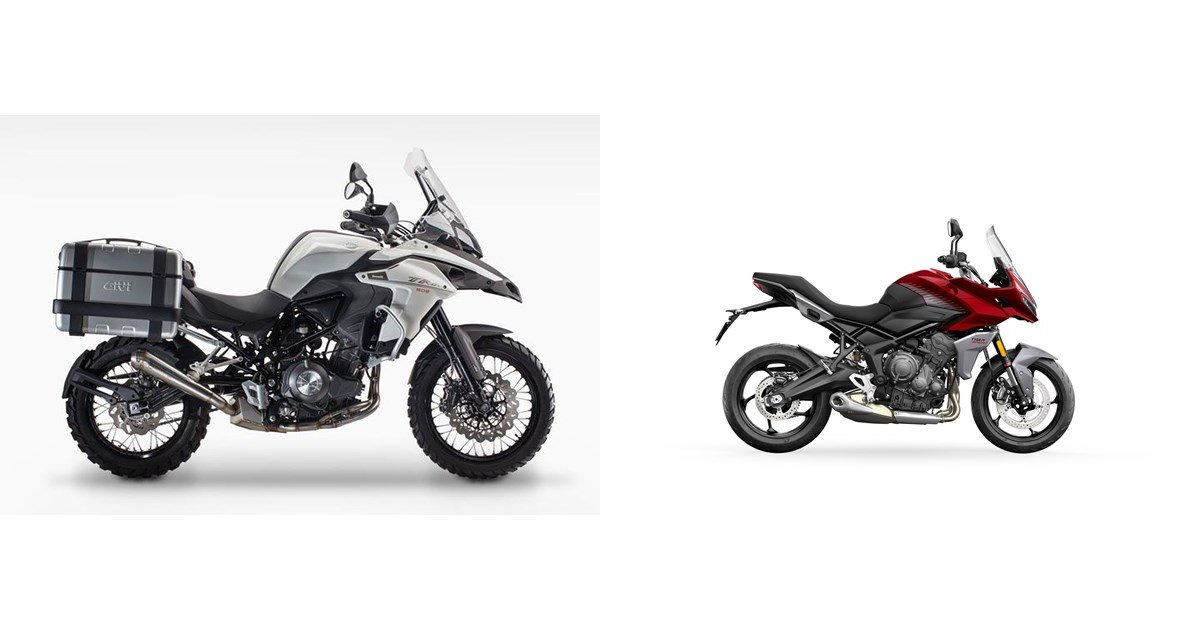 Motorrad Vergleich Benelli TRK 502 2017 vs. Triumph Tiger Sport 660 2022