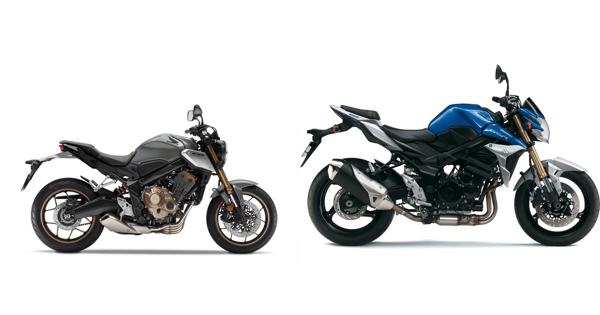 Motorrad Vergleich Honda CB650R 2021 vs. Suzuki GSR 750 2017