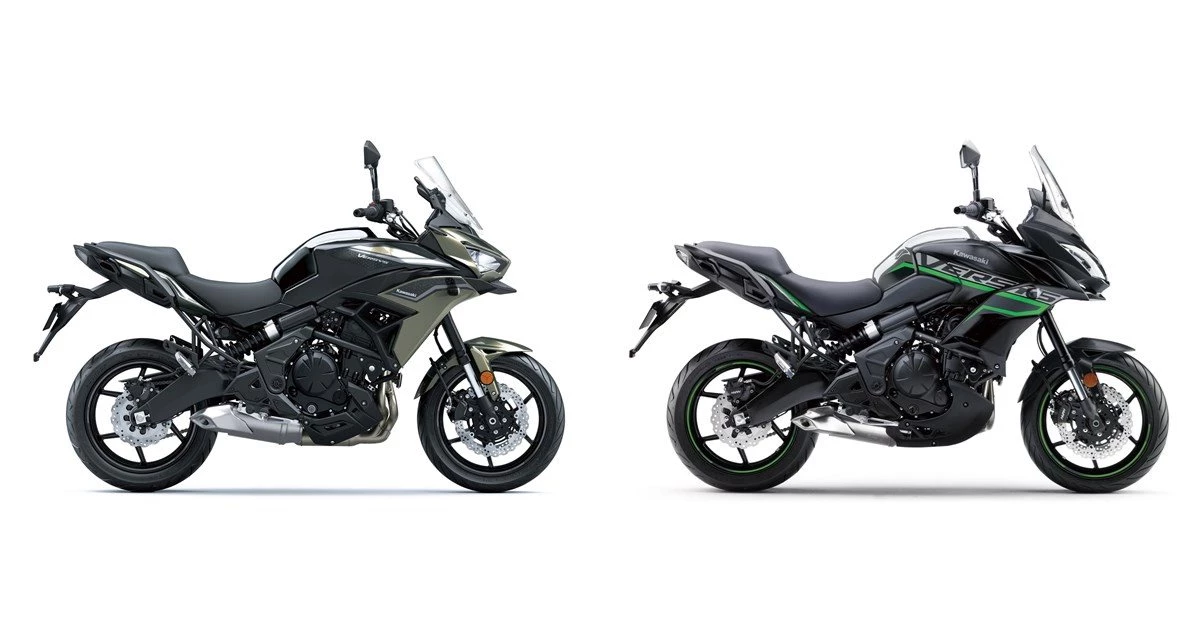 Comparaison des motos Kawasaki Versys 650 2023 VS. Kawasaki Versys 650 2020