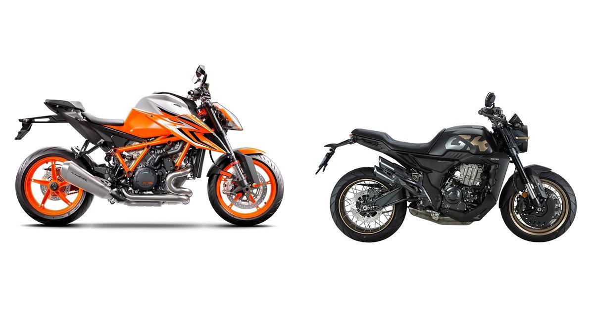 KTM 1290 Super Duke R 2023 vs Zontes 350 GK 2022