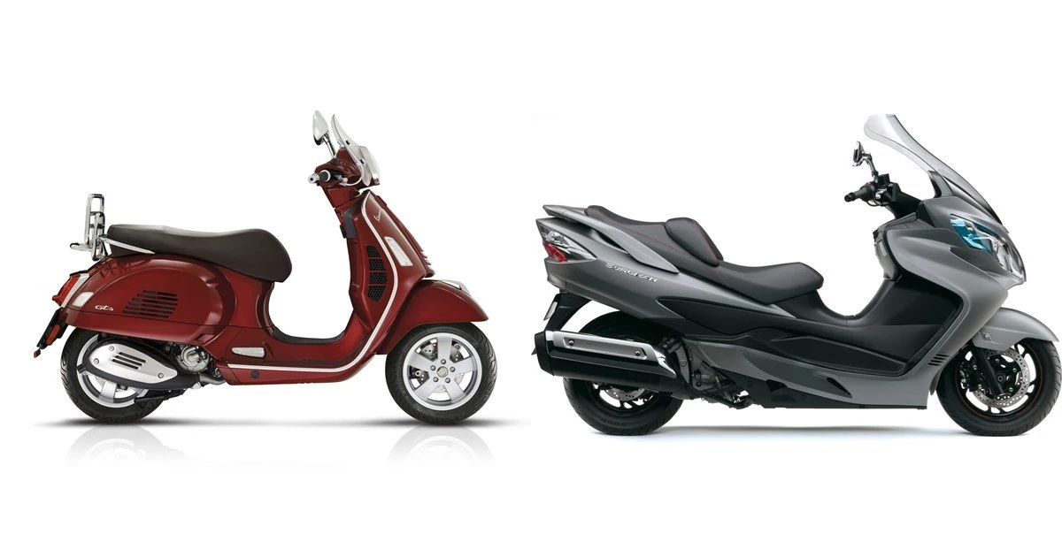 Vespa GTS 300 hpe Touring 2020 vs Suzuki Burgman 400 2016