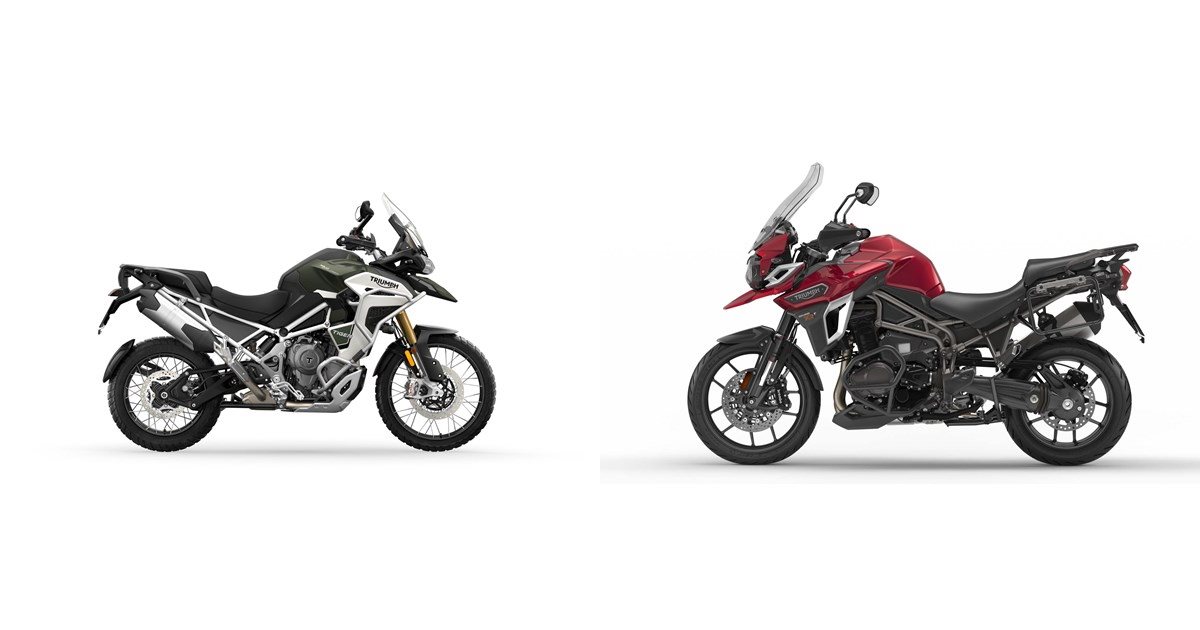 Motorrad Vergleich Triumph Tiger 1200 Rally Explorer 2022 vs. Triumph ...