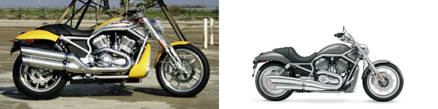 Motorrad Vergleich Harley-Davidson V-Rod Street Rod VRSCR 2006 vs ...