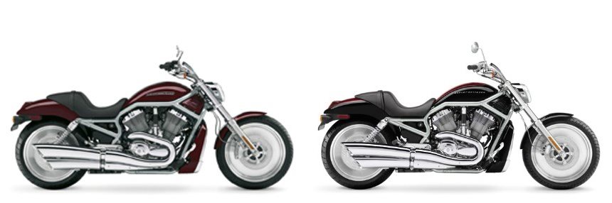 Motorrad Vergleich Harley-Davidson V-Rod VRSCA 2006 vs. Harley-Davidson ...