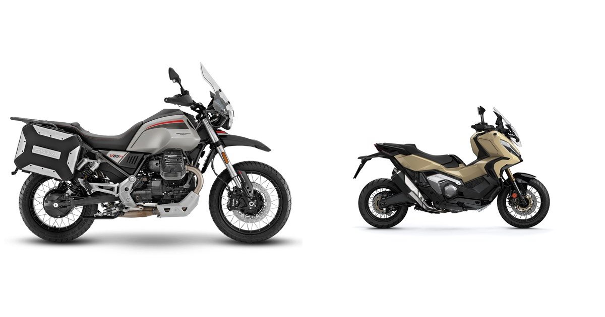 Motorrad Vergleich Moto Guzzi V85 TT Travel 2022 vs. Honda X-ADV 2022