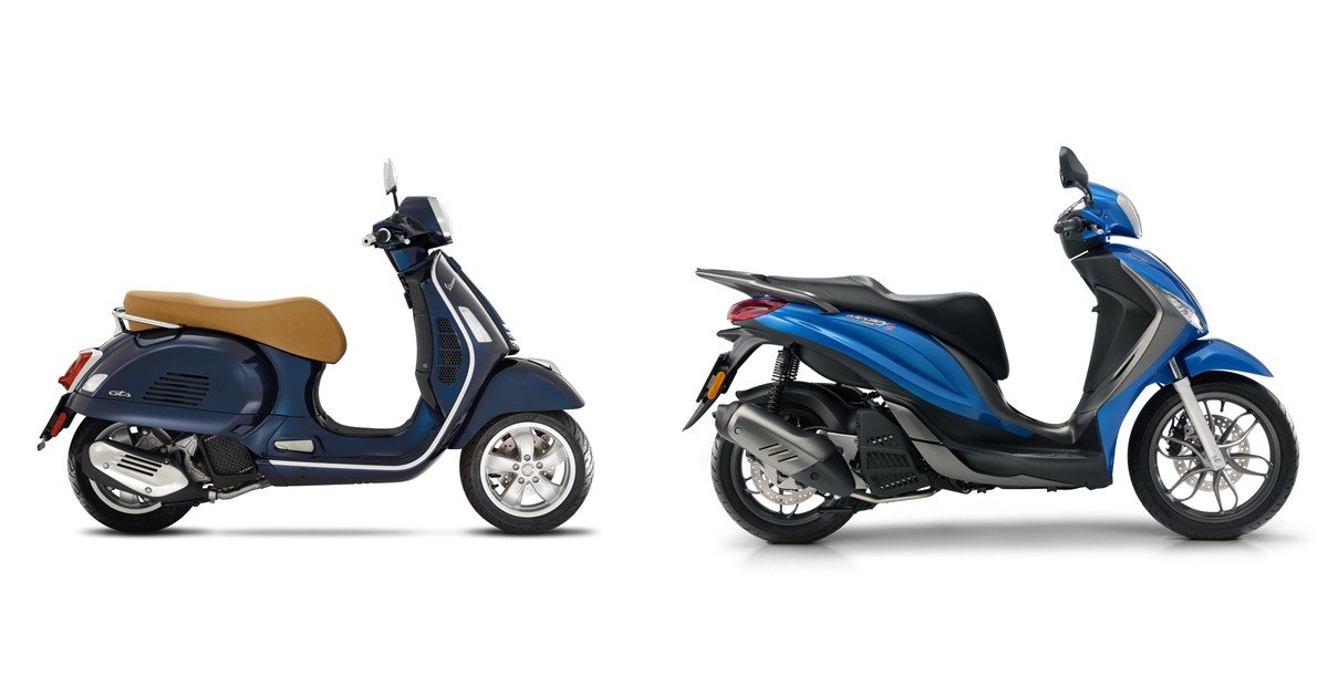 Motorrad Vergleich Vespa GTS 125 2022 vs. Piaggio Medley 125 ie IGET 2016
