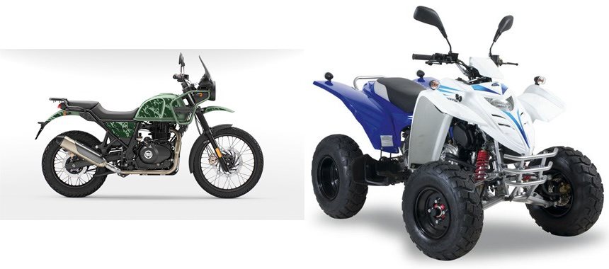 Royal Enfield Himalayan 410 2022 vs Herkules 50 XXL Interceptor LC 2010