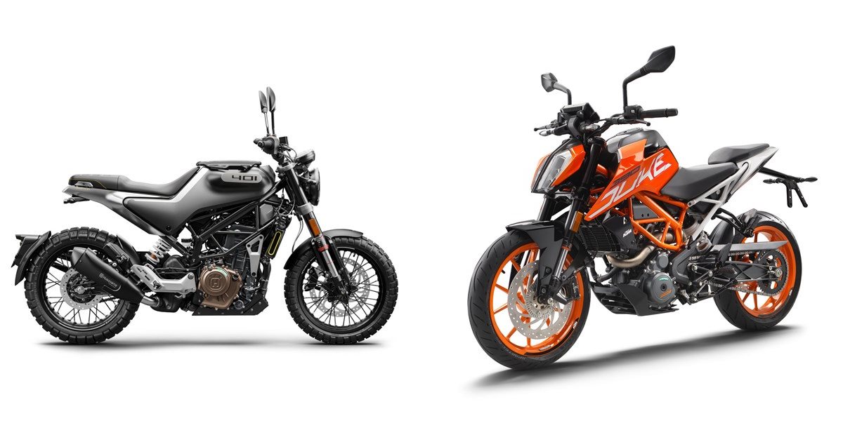 Motorrad Vergleich Husqvarna Svartpilen 401 2021 vs. KTM 390 Duke 2017