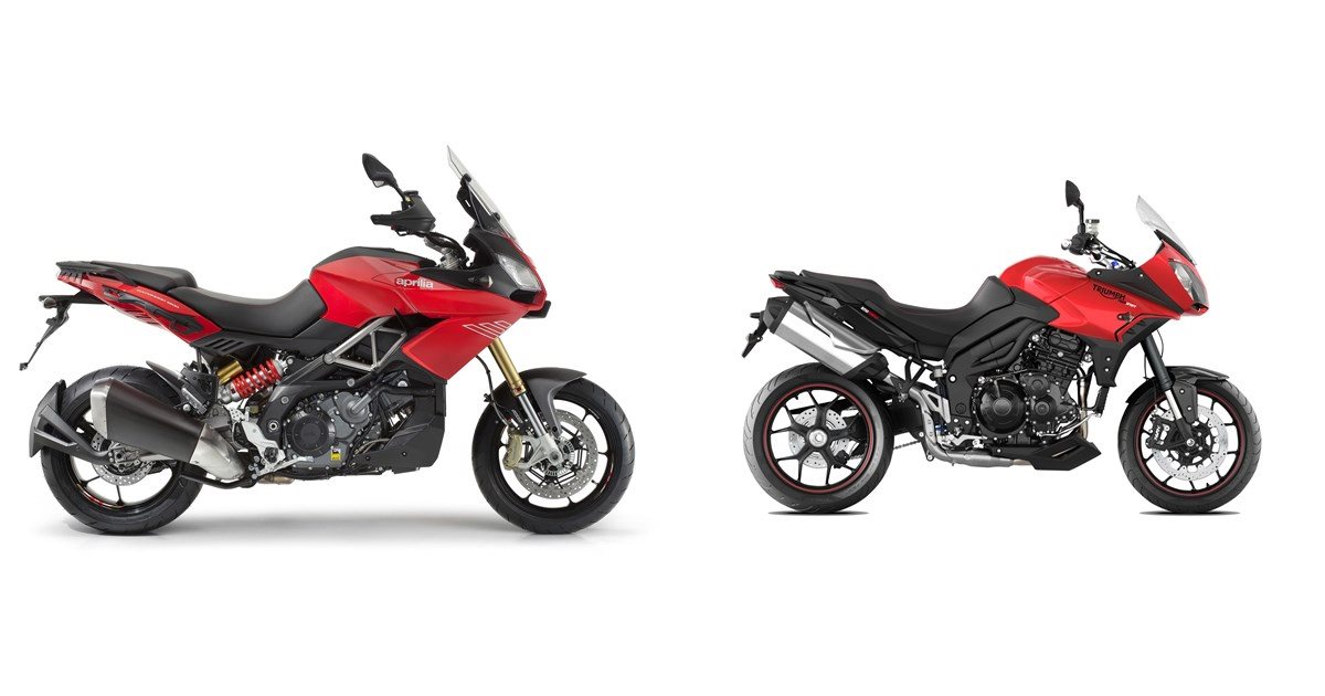 Motorrad Vergleich Aprilia Caponord 1200 ABS 2016 vs. Triumph Tiger ...