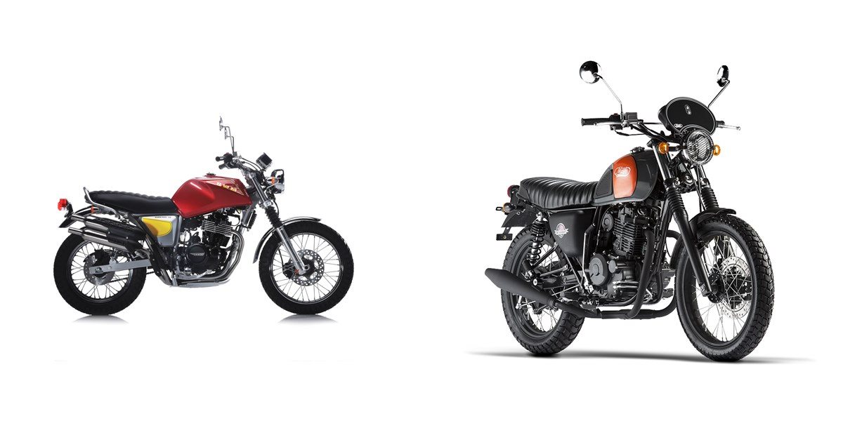 Motorrad Vergleich SWM Silver Vase 440 2018 vs. Mash Scrambler 400 2017