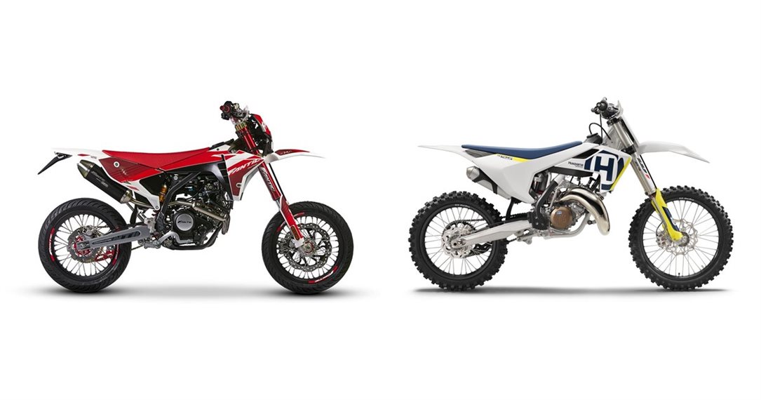 Motorrad Vergleich Fantic XMF 125 Competition 2023 vs. Husqvarna TC 125 ...