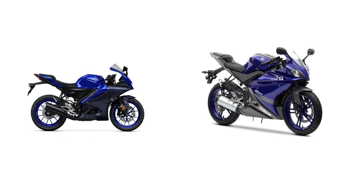 Motorrad Vergleich Yamaha R125 2023 vs. Yamaha R125 2014