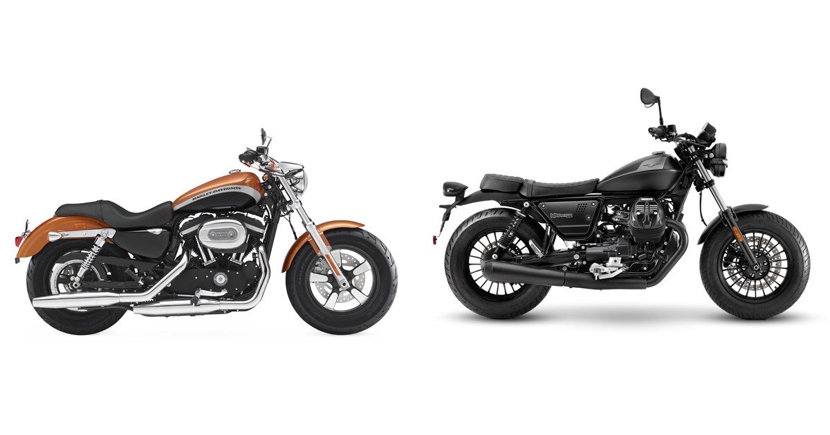 Motorrad Vergleich Harley-Davidson Sportster XL 1200CA 2015 vs. Moto ...