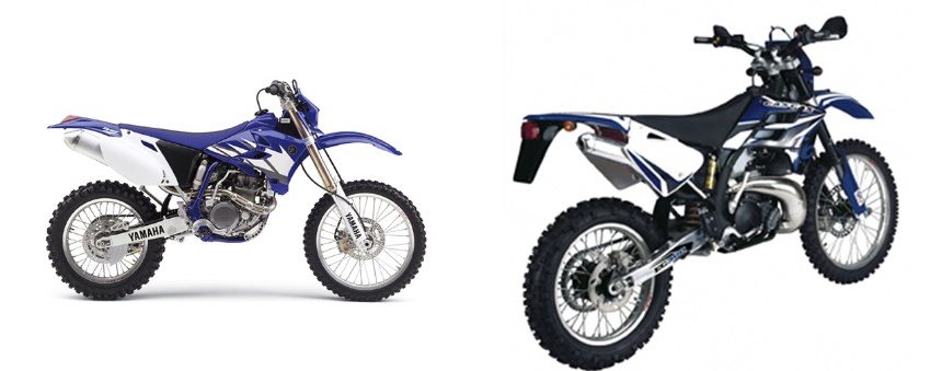 Motorrad Vergleich Yamaha WR450F 2006 vs. Gas Gas EC 450 FSE 2006