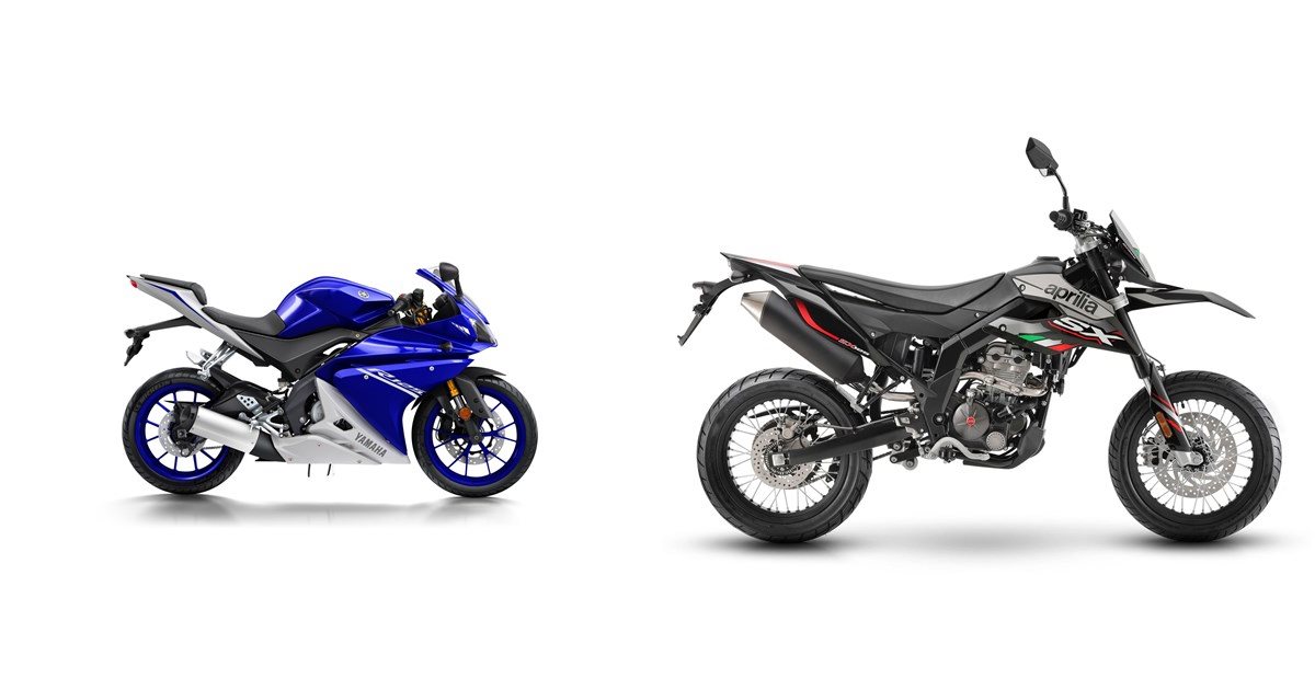 Yamaha YZF-R125 2017 vs Aprilia SX 125 2020