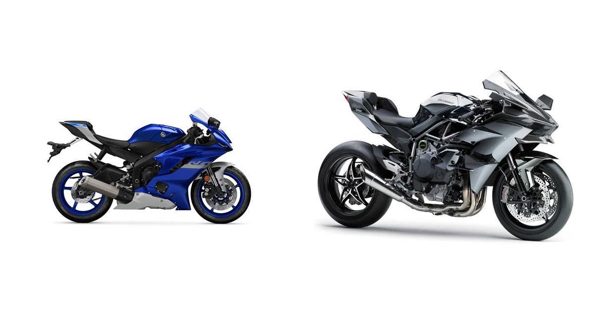 Yamaha YZF-R6 2020 vs Kawasaki Ninja H2R 2017