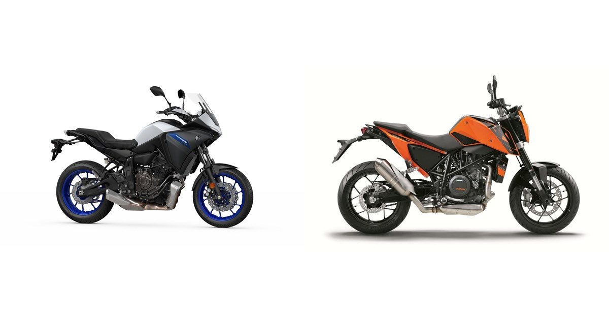 Motorrad Vergleich Yamaha Tracer 700 2020 vs. KTM 690 Duke 2016