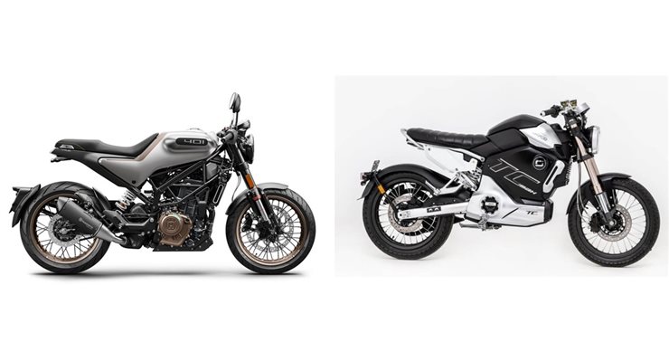 Husqvarna Vitpilen 401 2020 vs Super Soco TC max 2022