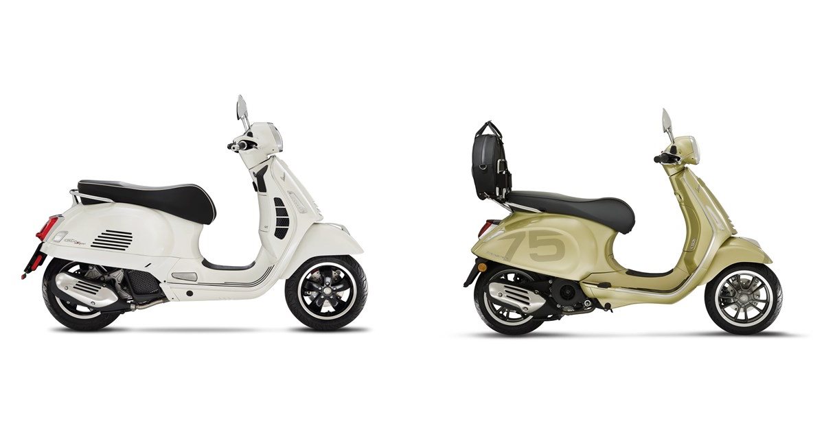 Vespa GTS 125 Super 2022 vs Vespa Primavera 125 75th 2023