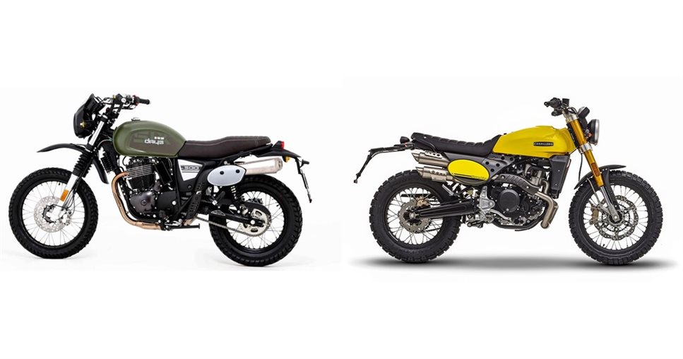 Motorrad Vergleich SWM Six Days 500 2023 vs. Fantic Caballero Scrambler ...