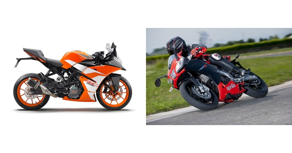 Comparaison des motos KTM RC 125 2019 VS. Aprilia RS4 125 2018