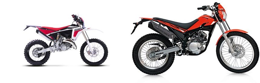 Motorrad Vergleich Fantic XE 125 2021 vs. Beta Alp 125 2009