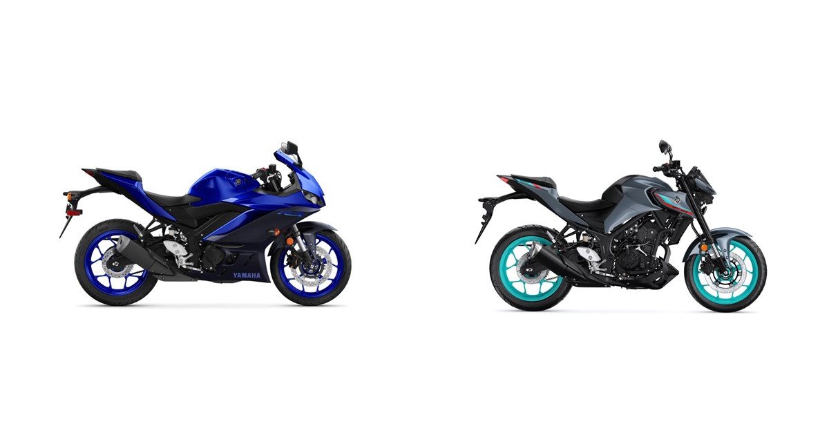 Yamaha R3 2023 vs Yamaha MT-03 2022