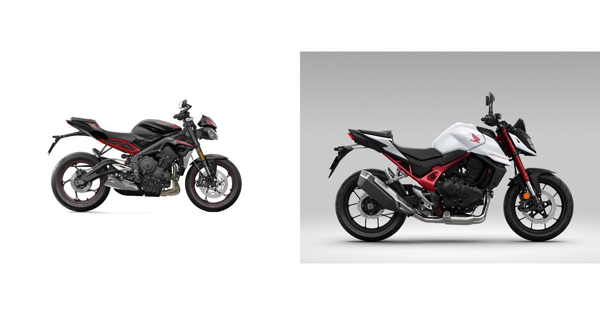Motorrad Vergleich Triumph Street Triple R Low 2021 vs. Honda CB750 ...