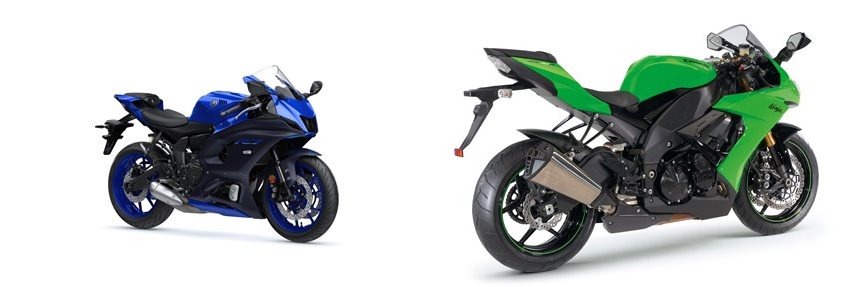 Motorrad Vergleich Yamaha R7 2021 vs. Kawasaki Ninja ZX-10R 2009