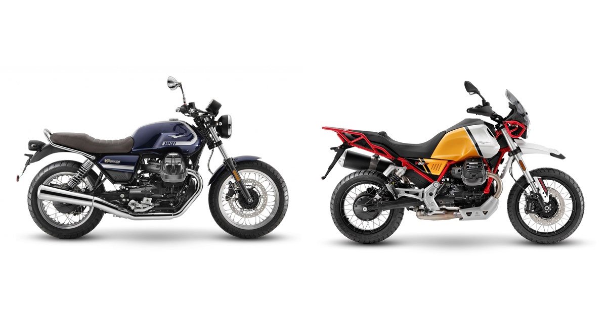 Motorrad Vergleich Moto Guzzi V7 Special 2023 vs. Moto Guzzi V85 TT 2021