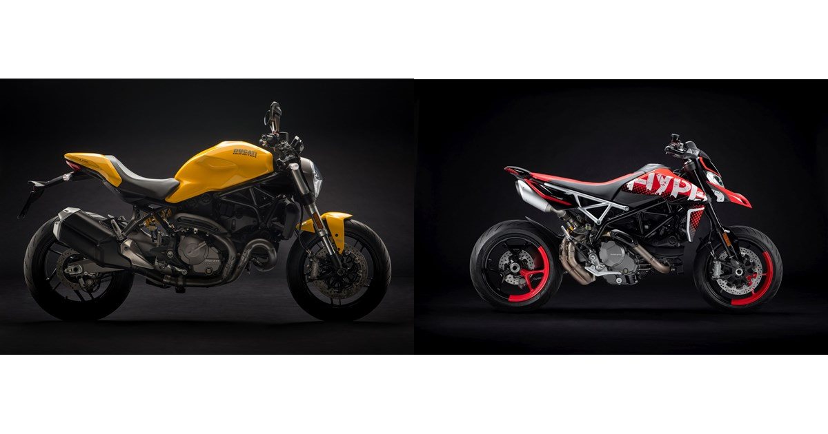 Motorrad Vergleich Ducati Monster 821 2019 vs. Ducati Hypermotard 950 ...
