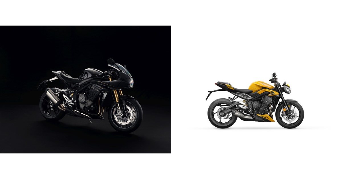 Triumph Speed Triple 1200 RR James Bond Edition 2023 vs Triumph Street ...
