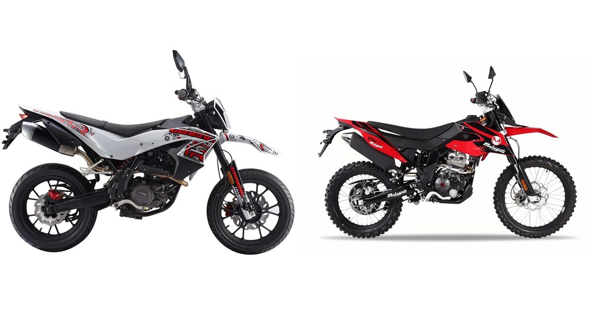 Motorrad Vergleich KSR Moto TR 125 SM 2017 vs. Malaguti XTM 125 Enduro 2021