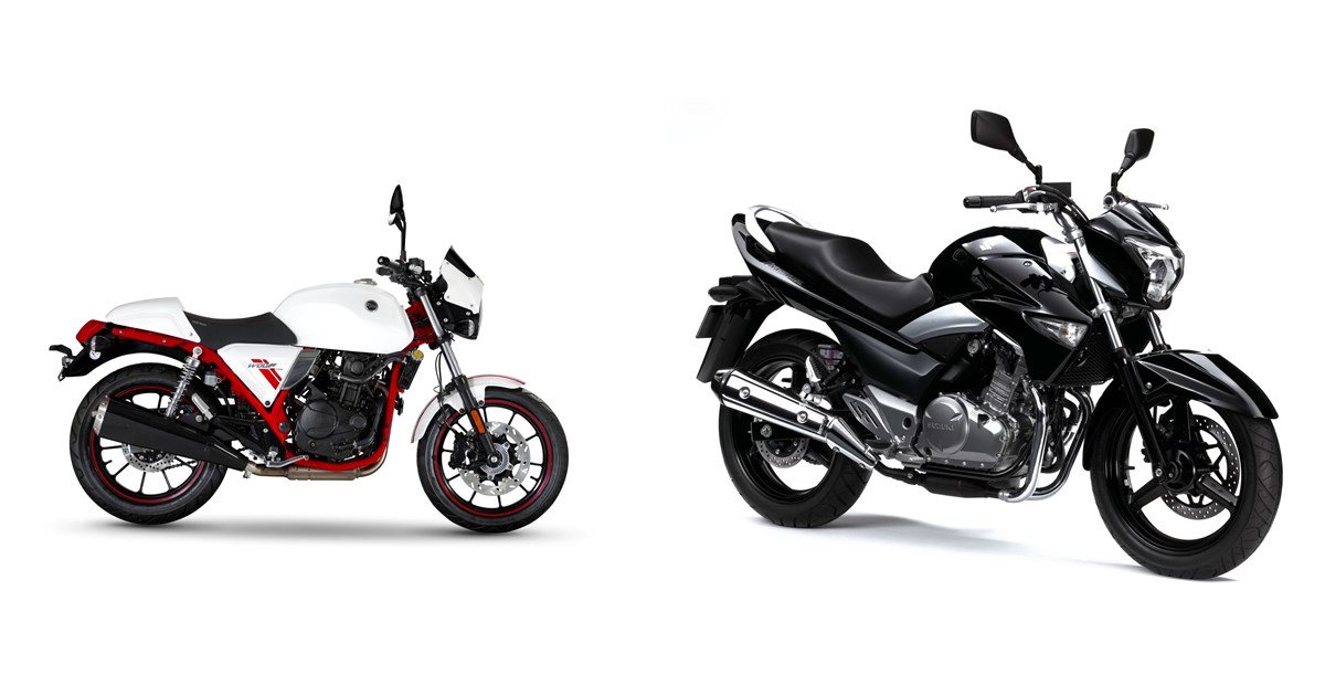 Motorrad Vergleich Sym Wolf CR 300i 2019 vs. Suzuki GW250 Inazuma 2013
