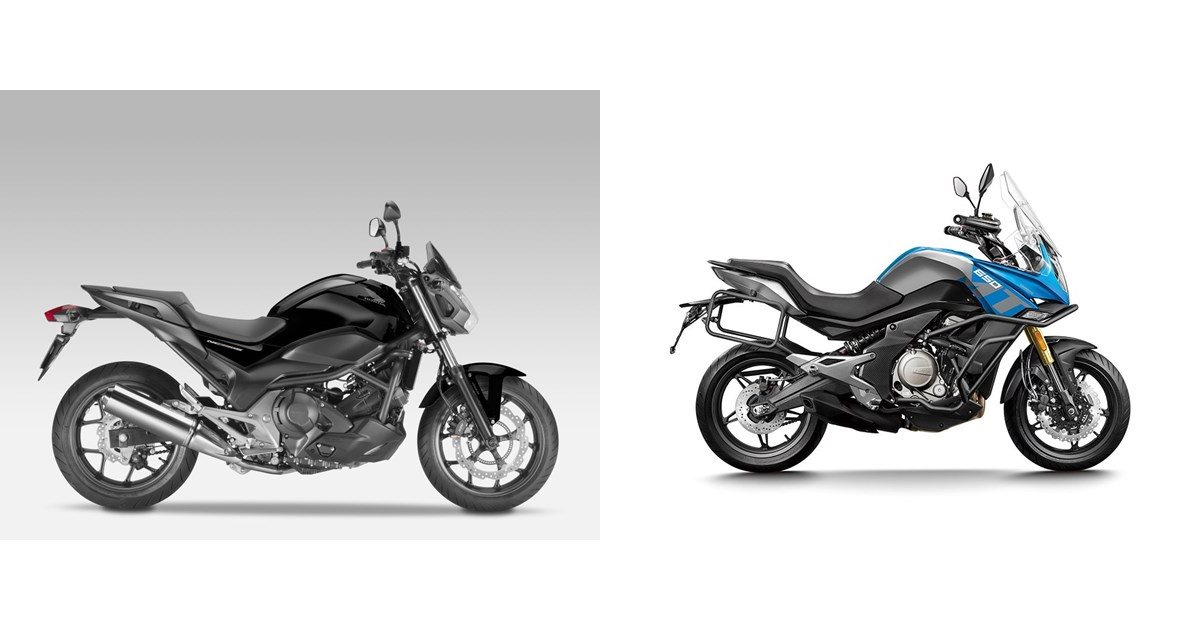 Motorrad Vergleich Honda NC750S 2015 vs. CFMOTO 650MT 2021