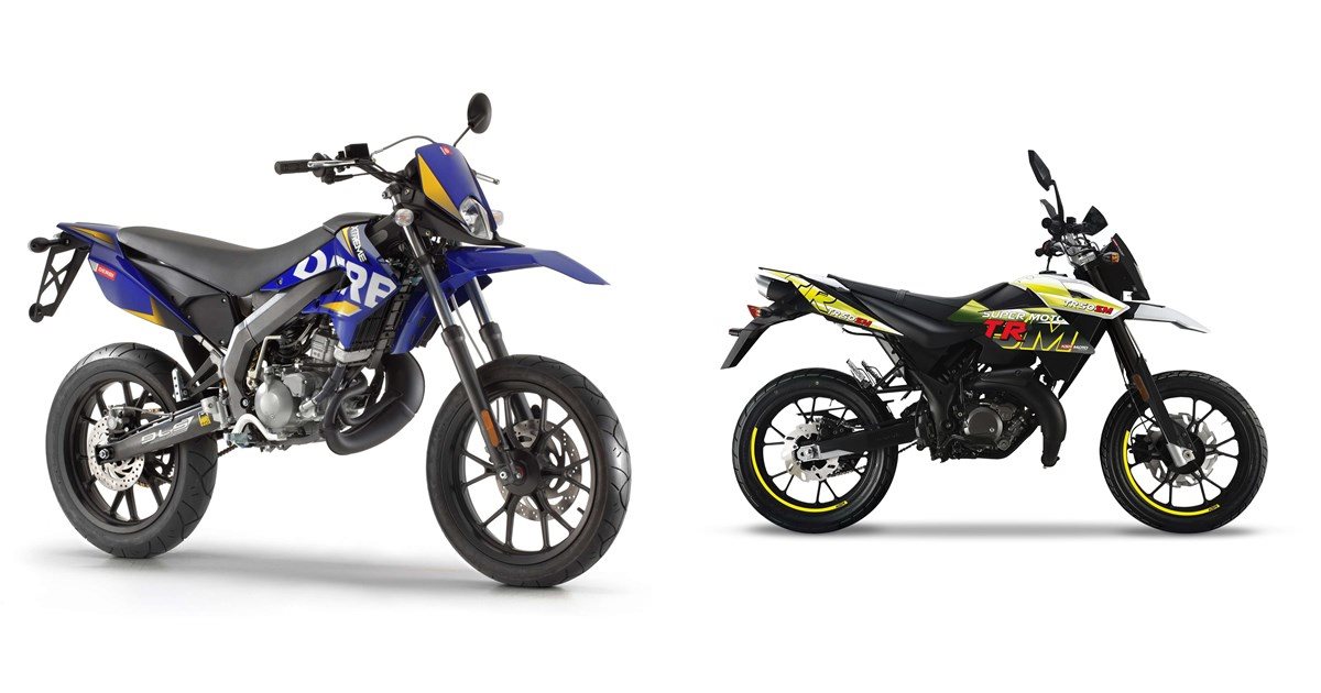 Motorrad Vergleich Derbi Senda DRD X-Treme 50 SM 2015 vs. KSR Moto TR ...