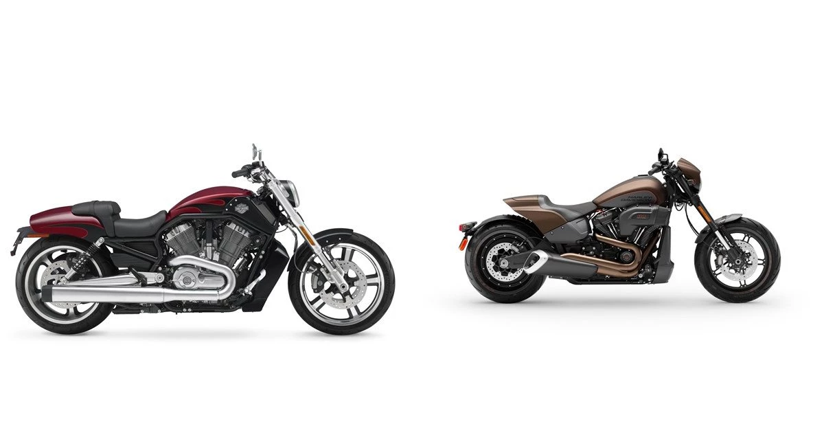 Motorrad Vergleich Harley-Davidson V-Rod Muscle VRSCF 2017 vs. Harley-Davidson Softail FXDR 114 ...